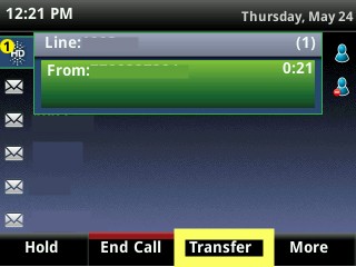 Polycom Phone | How to Transfer calls – Telephonic Communications Inc.