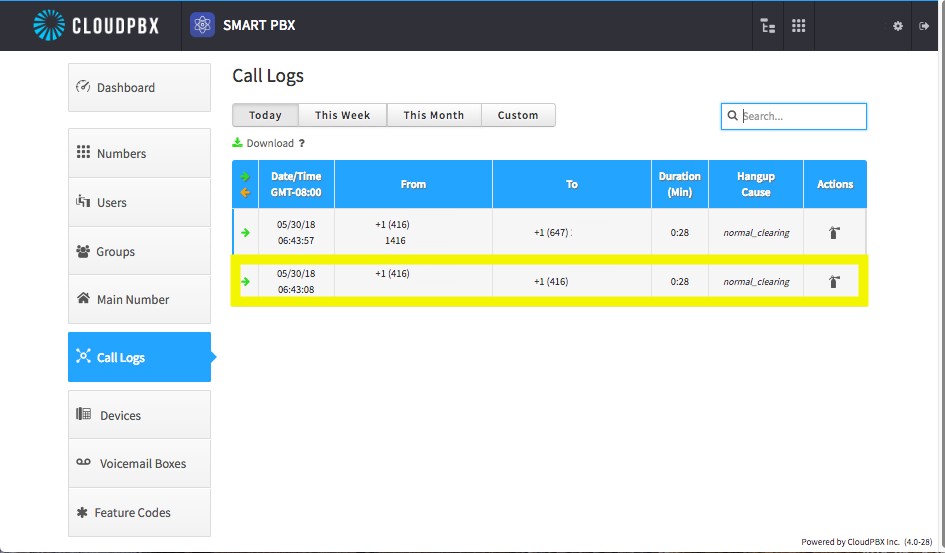 CloudPBX Wholesale | How to provide the 'Call ID' when reporting a call ...